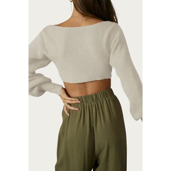 ENDLESS BLU. | Tops | New Endless Blu Cropped Twisted Ribbedmodal ...